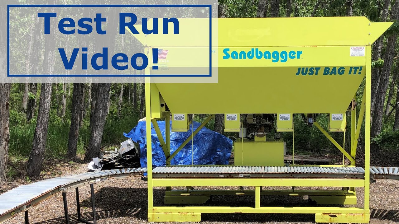 Test Run of Hydraulic Auger & Agitator on the Sandbagger 4 Bag System ...