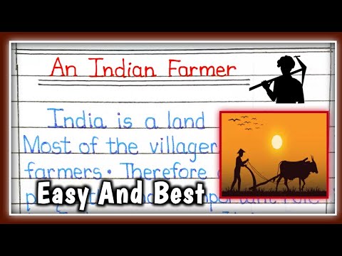 An Indian Farmer Essay In English || Paragraph On An Indian Farmer ...