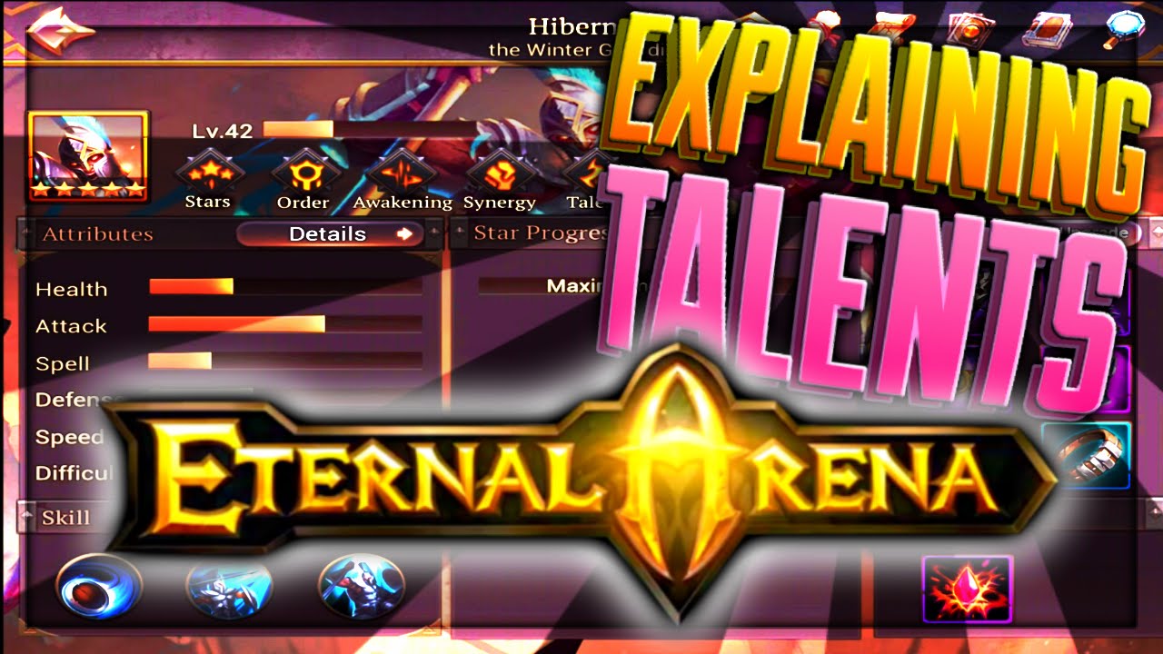 Eternal Arena: Explaining Synergy & Talents! (Tips & Tricks) - YouTube