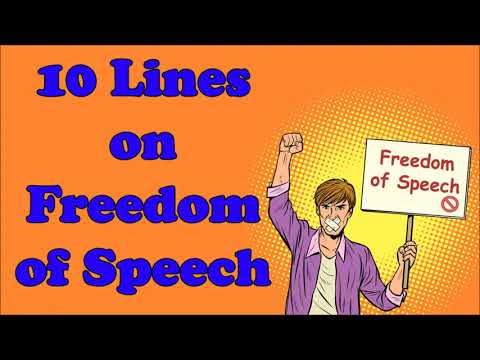 10 Lines on Freedom of Speech in English - YouTube