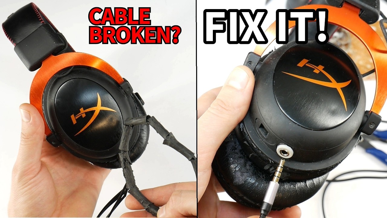 How to Repair HyperX Cloud Headphones Cable (Detachable Cable Mod ...