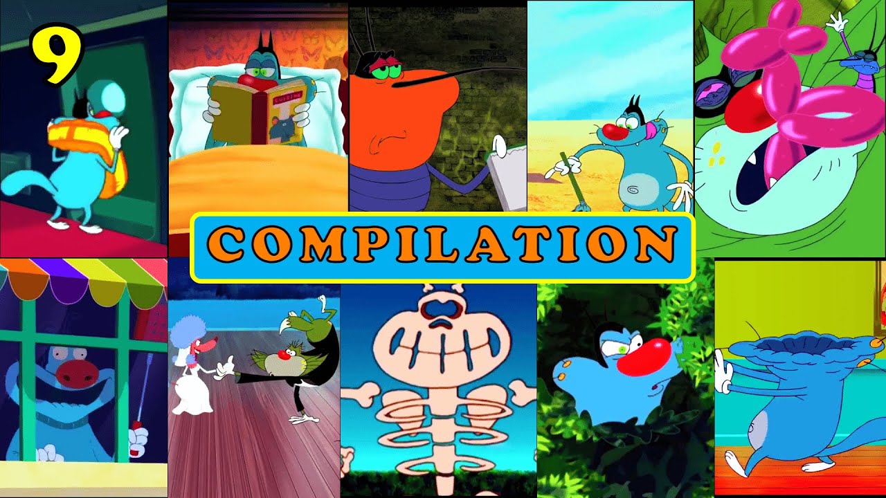 Oggy and the cockroaches funny scenes | compilation | part 9 | Adarsh ...
