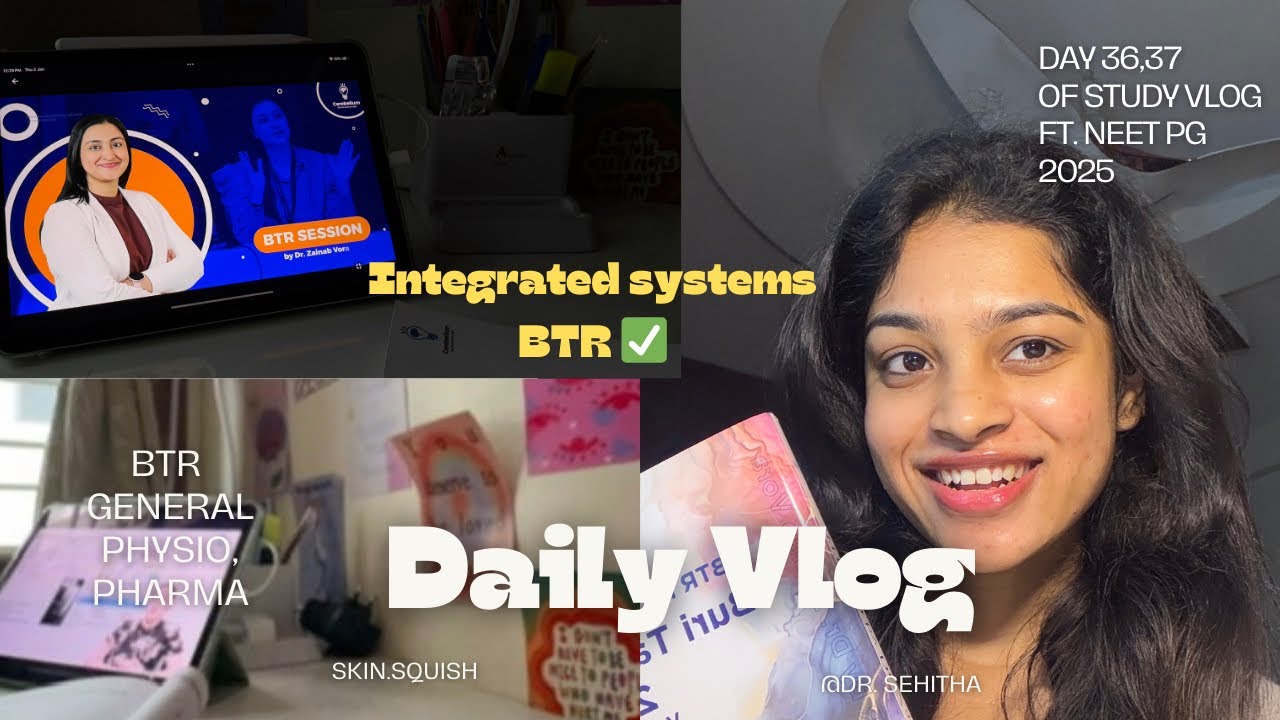 Day 36,37 Study Vlogs Neet Pg 2025 📚 #medicine #mbbs #neetpg #youtube #study #vlog #viralvideo ...