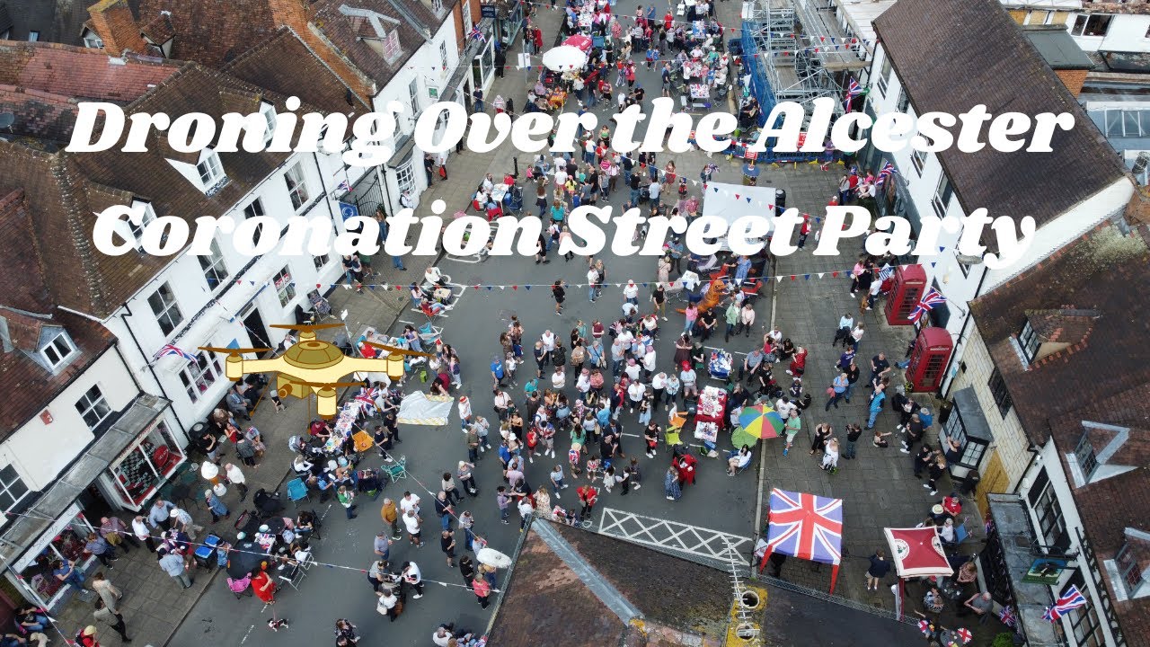 Droning Over The Alcester Coronation Street Party - YouTube
