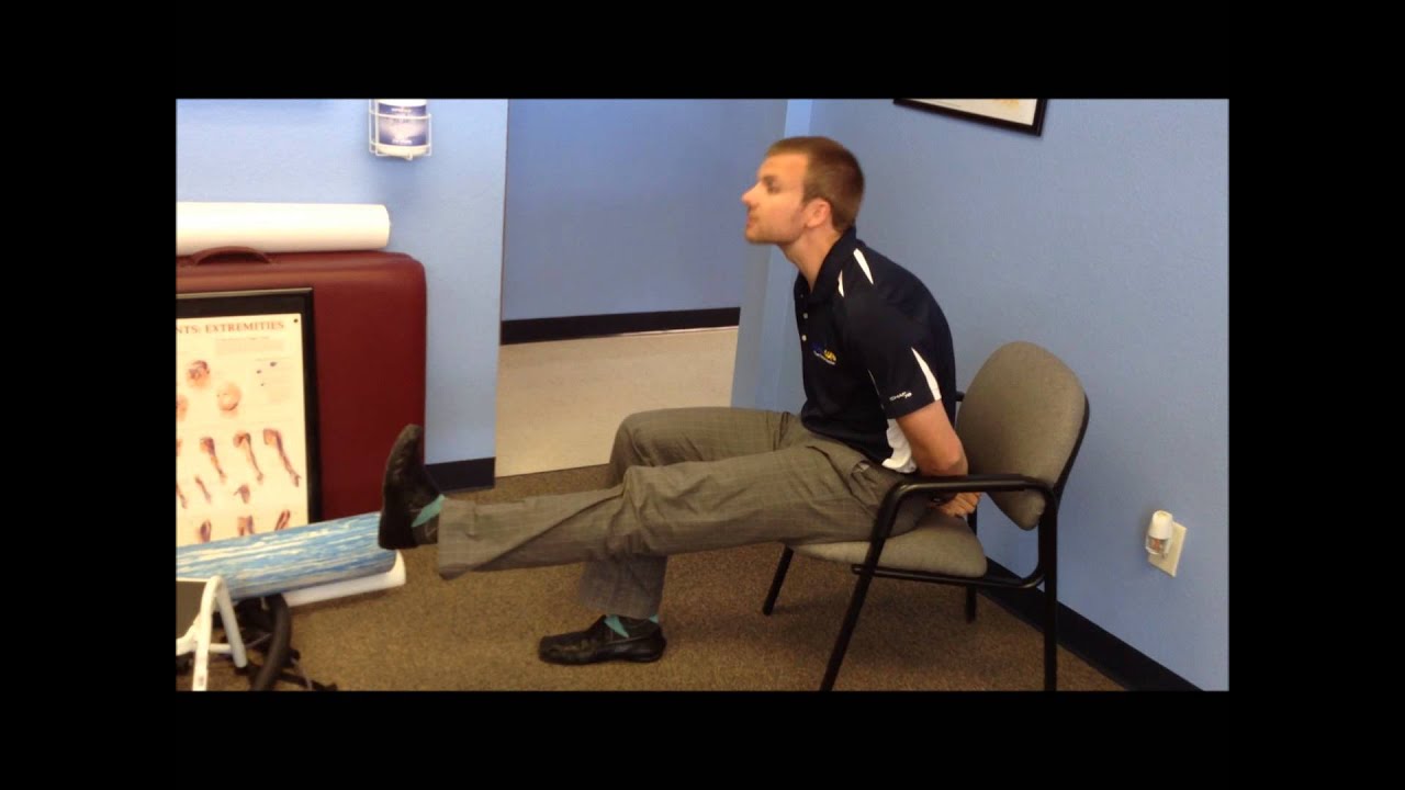 Sciatic Nerve Slump Stretch - YouTube