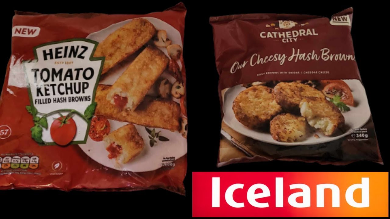Iceland Cathedral City Our Cheesy Hash Browns 340g Heinz Tomato Ketchup ...