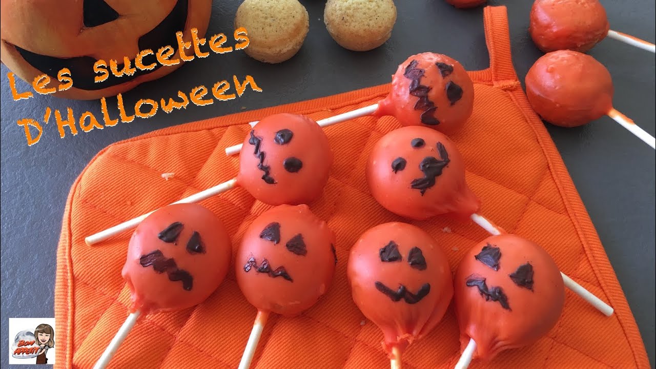 🎃RECETTE DES SUCETTES D'HALLOWEEN🎃 - YouTube