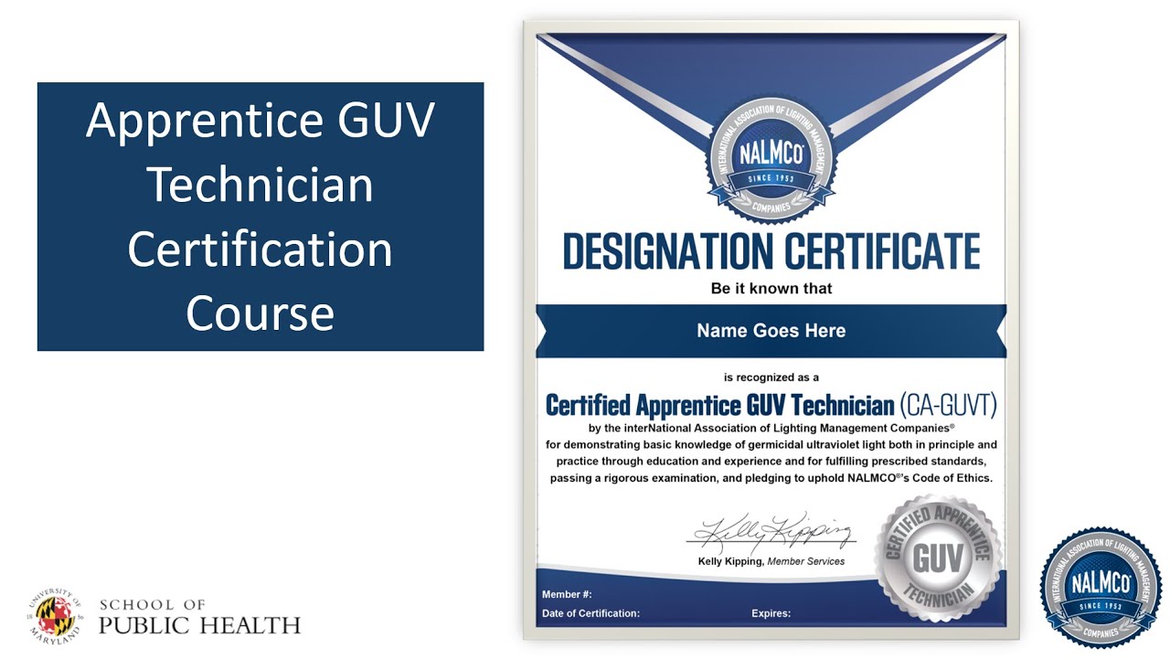 NALMCO Apprentice Certification Intro - YouTube