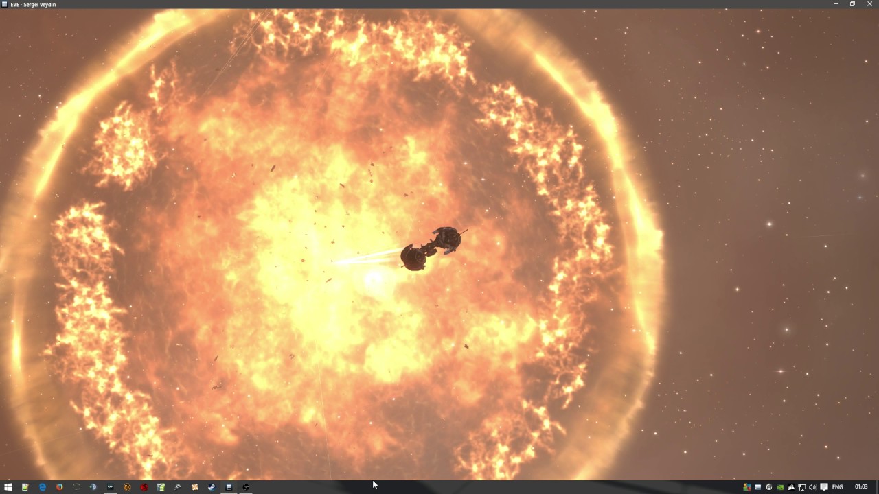 Massive explosion of an EVE Online Keepstar - YouTube