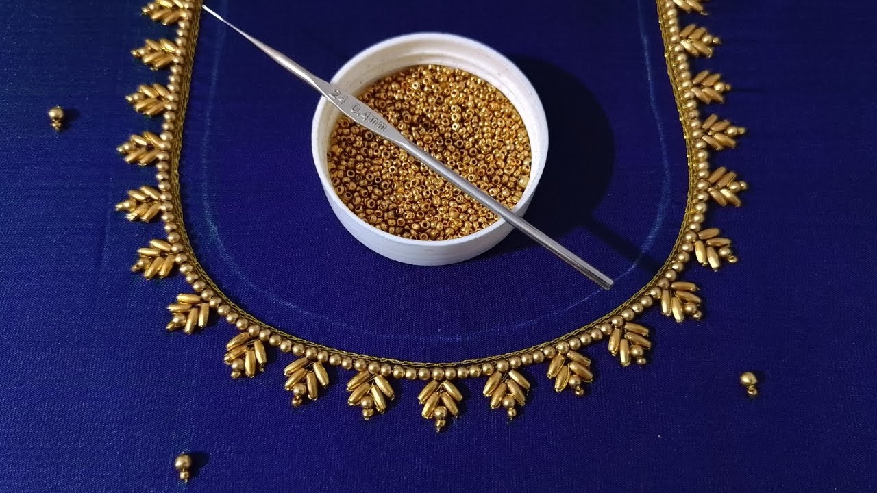 aari work | simple aari neck design | aari work blouse neck | aari work ...