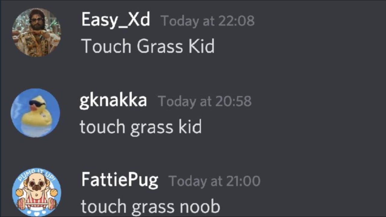 Touch Grass Kid 😂😂 - YouTube