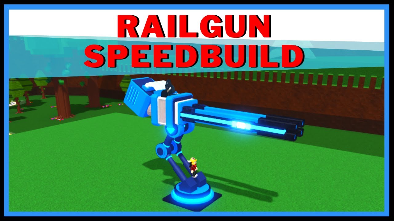 RAILGUN Speed Build/Tutorial In Build A Boat For Treasure ROBLOX - YouTube