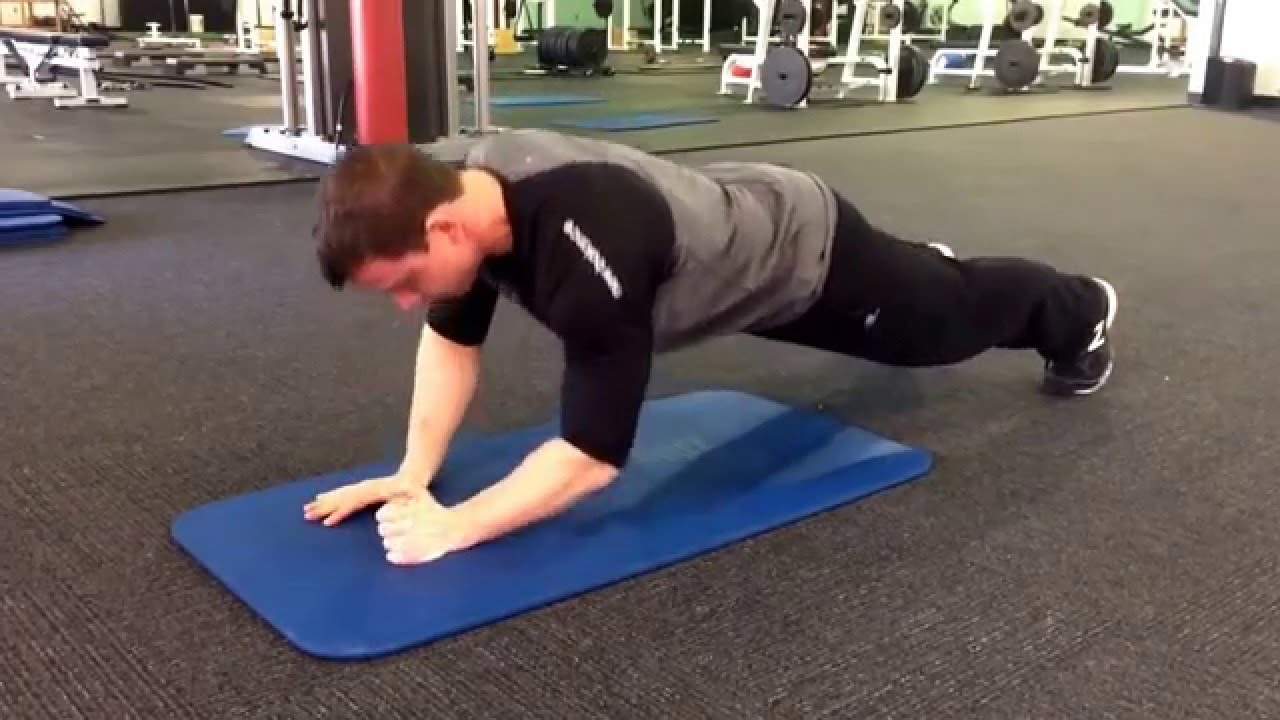 Plank to push-up - YouTube