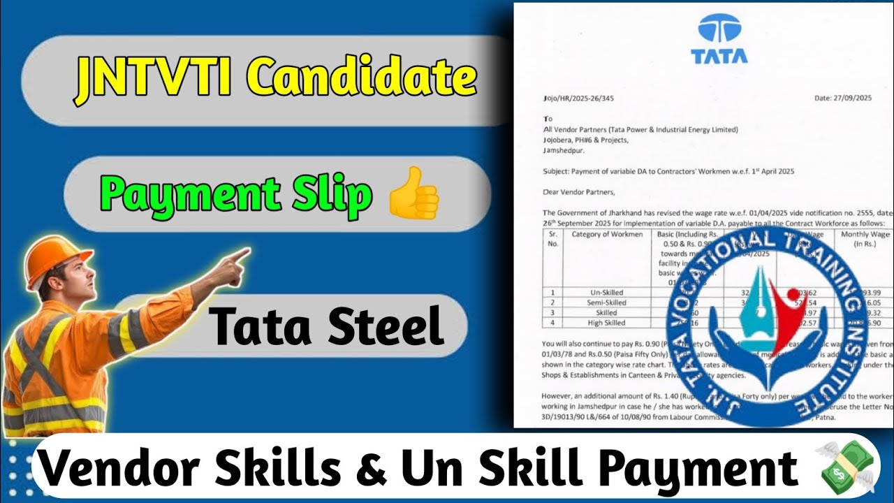 JNTVTI CANDIDATE Vendor Payroll #TATA - YouTube