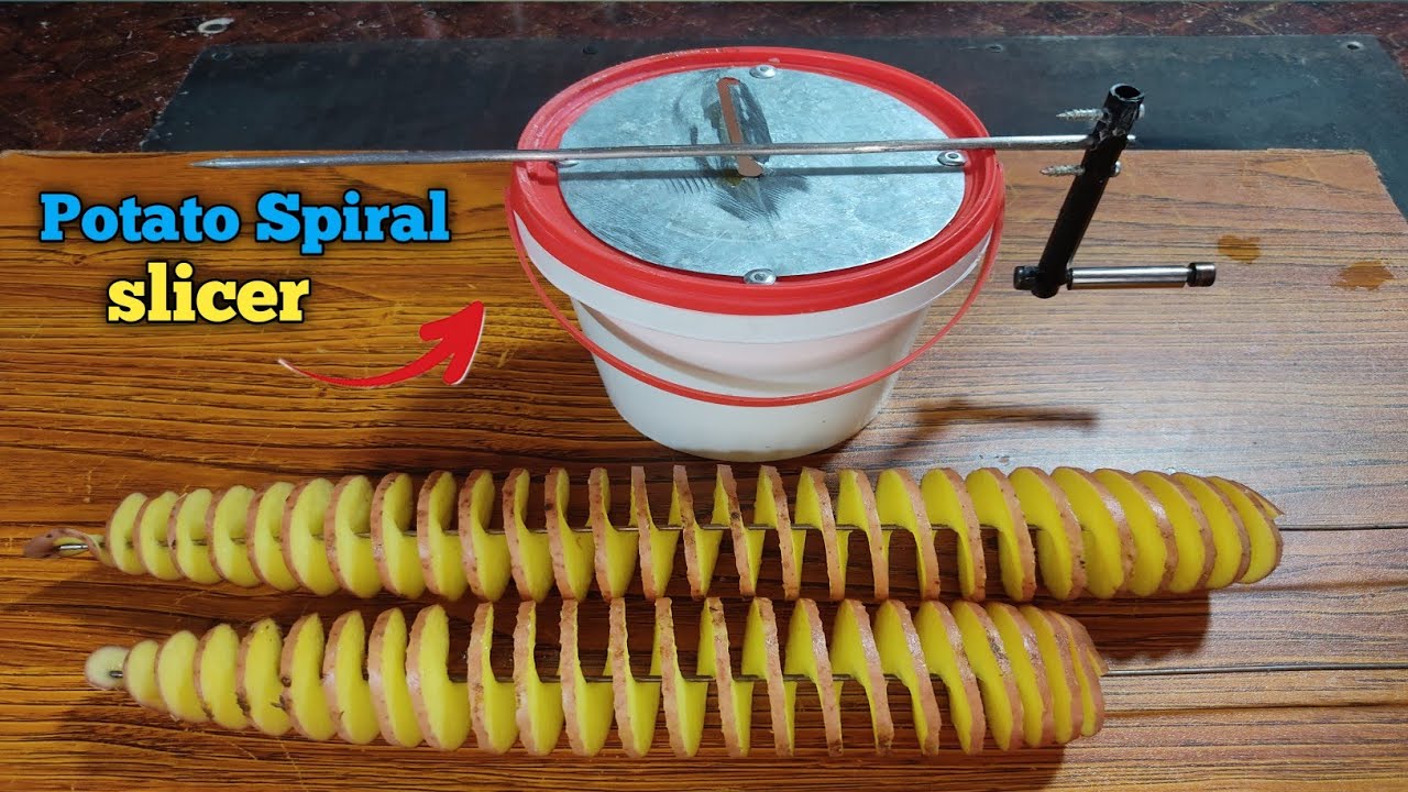 How To Make Potato Spiral Machine 🥺 DIY Potato twister 🥰 - YouTube