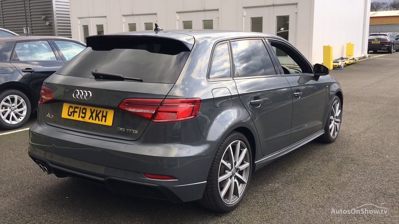 GF19XKH AUDI A3 SPORTBACK TFSI BLACK EDITION GREY 2019, Sytner Audi ...