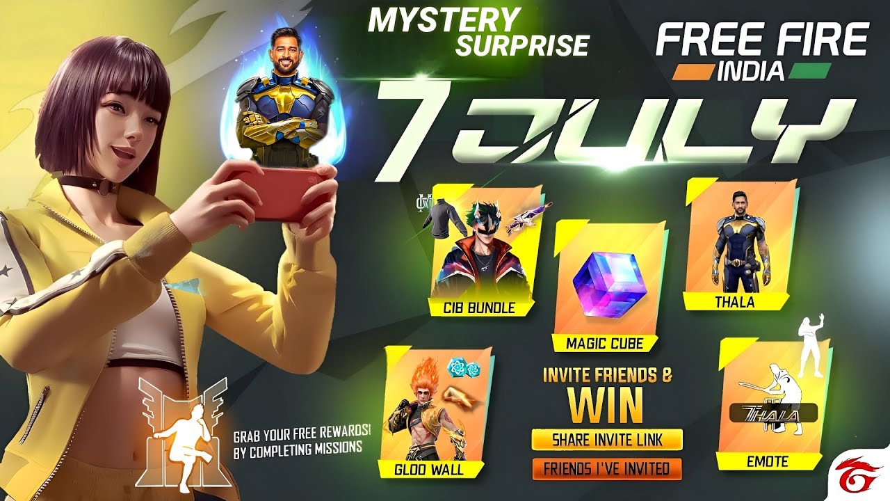 7 July Event Free Fire l Free Fire New Event l Ff New Event l 7 July ...