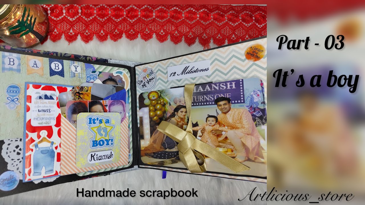 Handmade scrapbook. PART 03 - YouTube