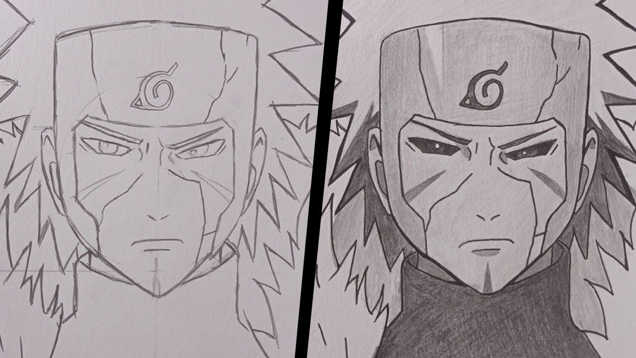 How to draw TOBIRAMA SENJU step by step - YouTube
