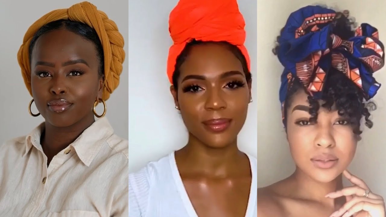 Easy headwrap tutorials - YouTube