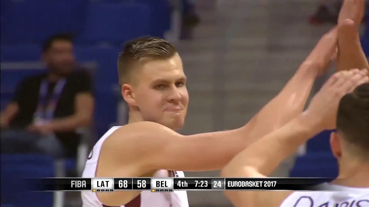 Kristaps Porzingis - Latvia - Dunk Bracket - YouTube