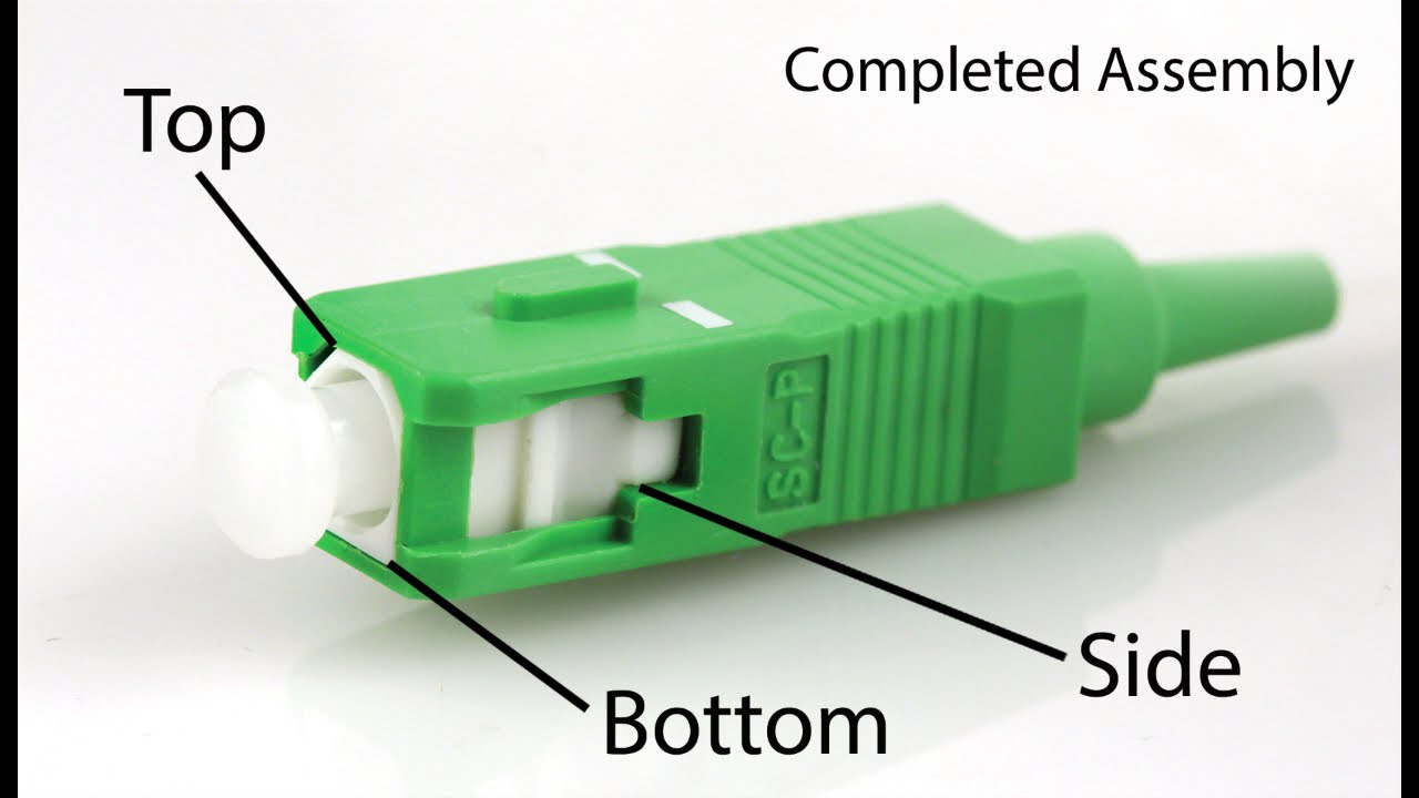 SC APC Fiber Connector Shroud Installation - YouTube