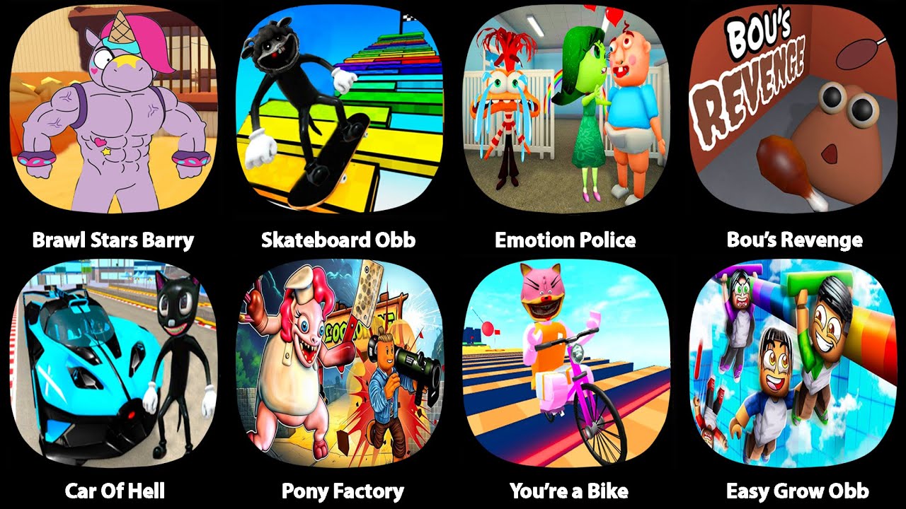 BRAWL STARS BARRY'S, Roblox: Skateboard Obb,Easy Grow Obby, [UPD] Car ...