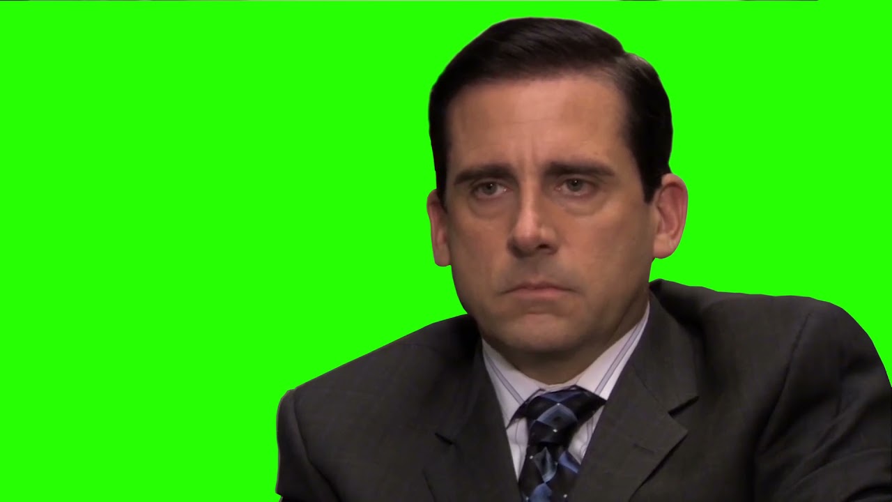 Michael Scott annoyed stare green screen (The Office) - YouTube