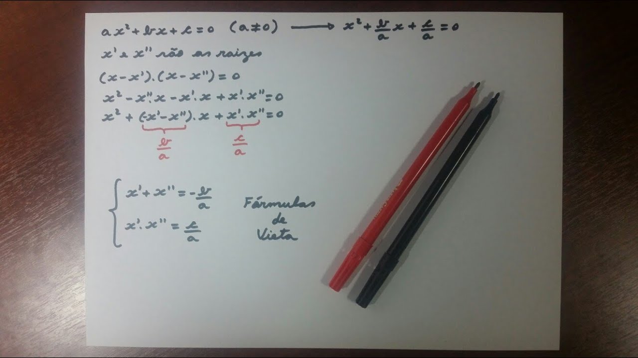 Demonstração das fórmulas de Vieta - YouTube