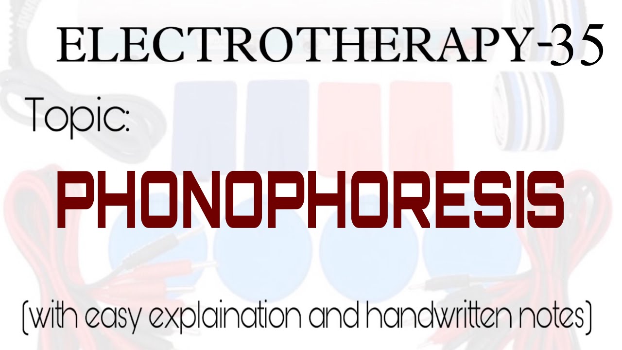 Phonophoresis |Electrotherapy-35 |With easy explaination and ...
