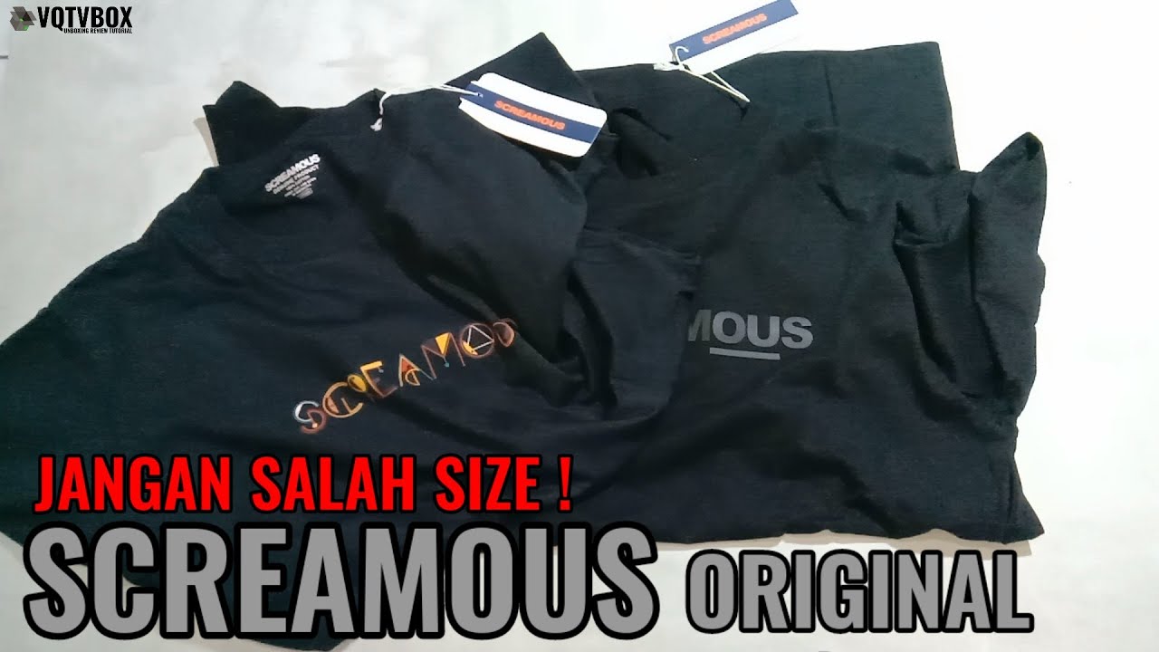 Review kaos screamous original made in indonesia - YouTube