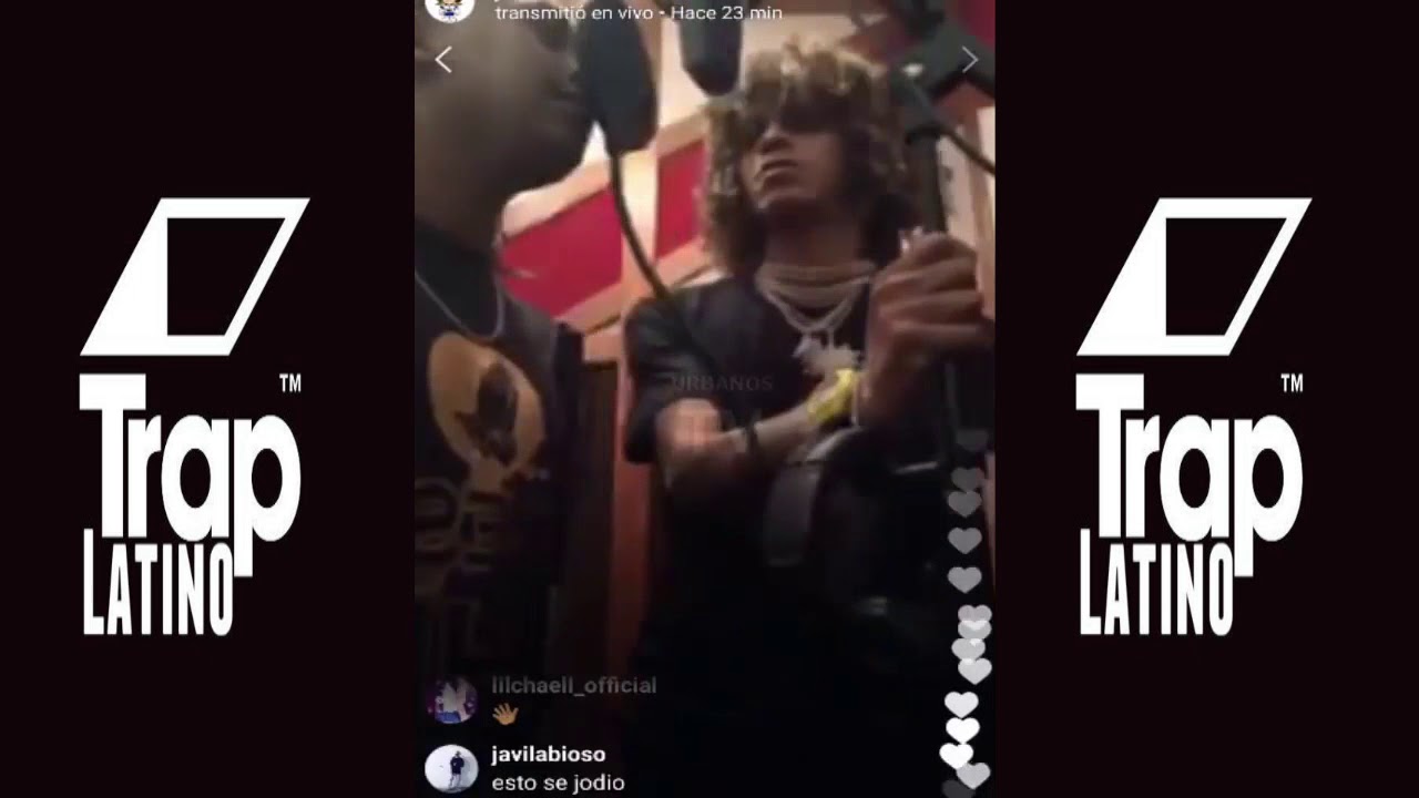 jon z en el estudio grabando viajo sin ver remix con fanatico ciego ...