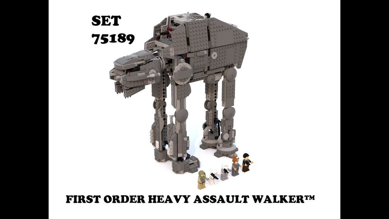 Lego 75189 FIRST ORDER HEAVY ASSAULT WALKER™ Speed Build LDD by PLegoBB ...