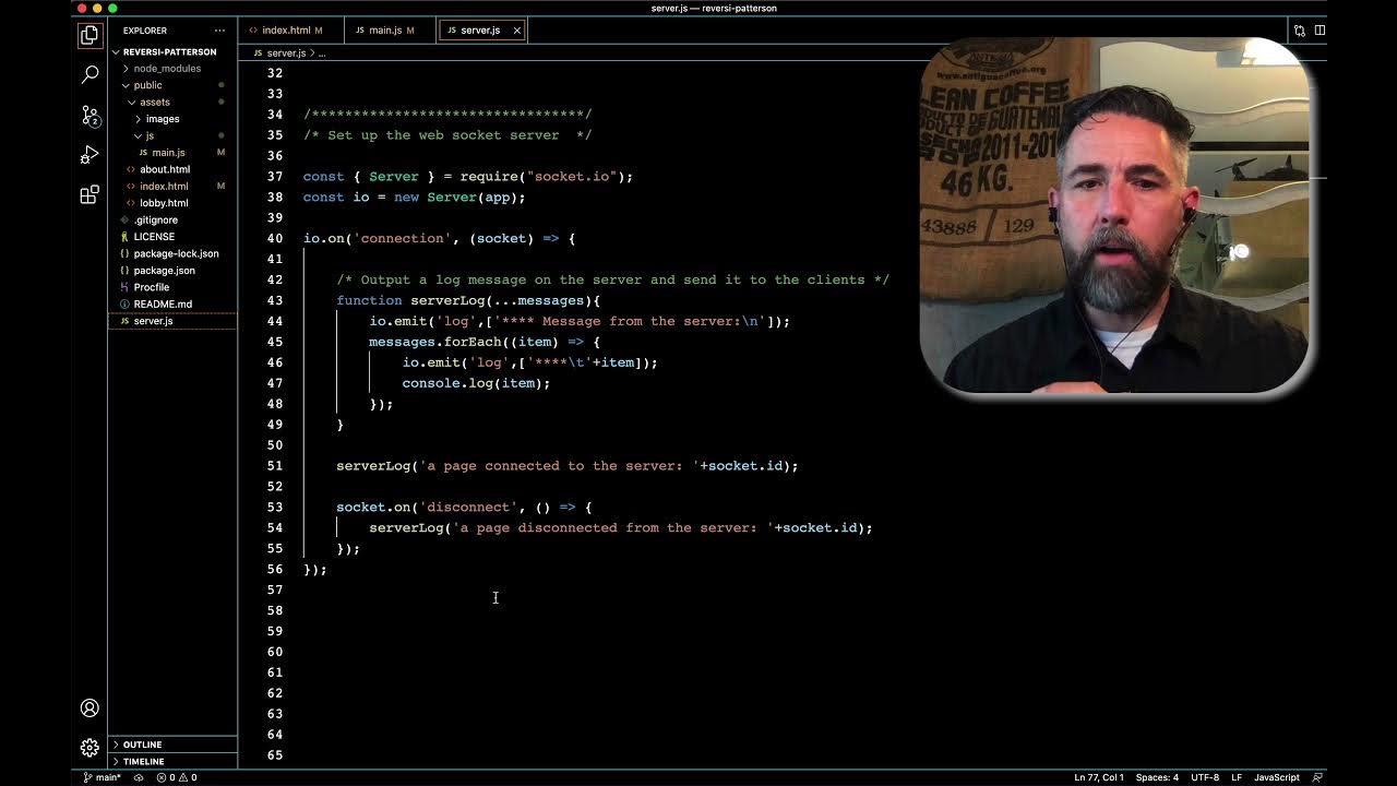 Code Othello as a Web App: Part 08: join_room message - YouTube
