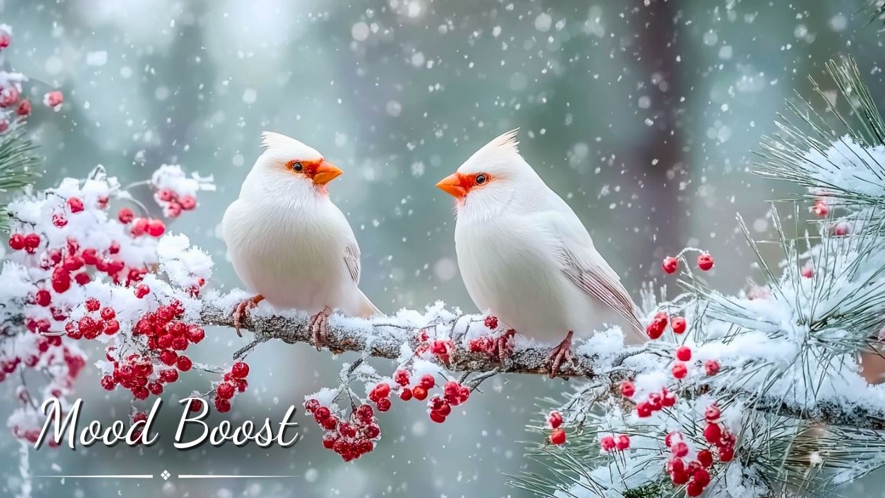 Winter Birdsong Serenity 🕊️ Soft Music and Gentle Chirps for Relaxation ...