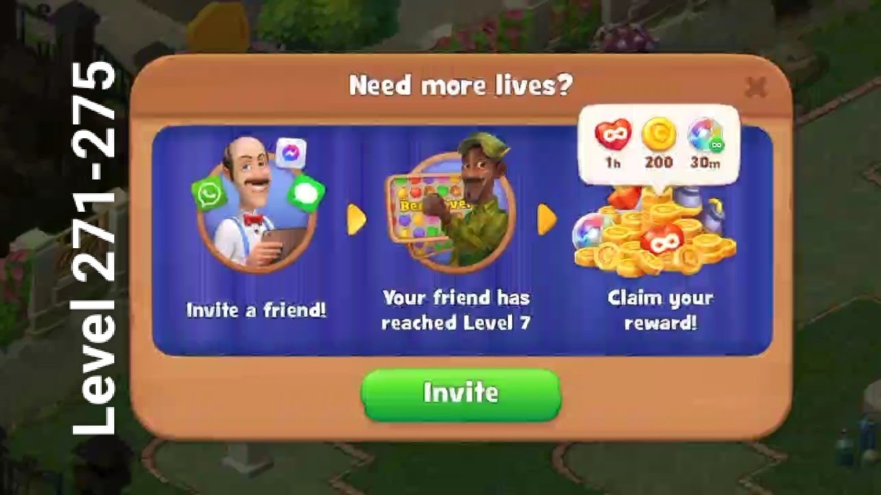 Gameplay Gardenscapes Level 271-275 - YouTube