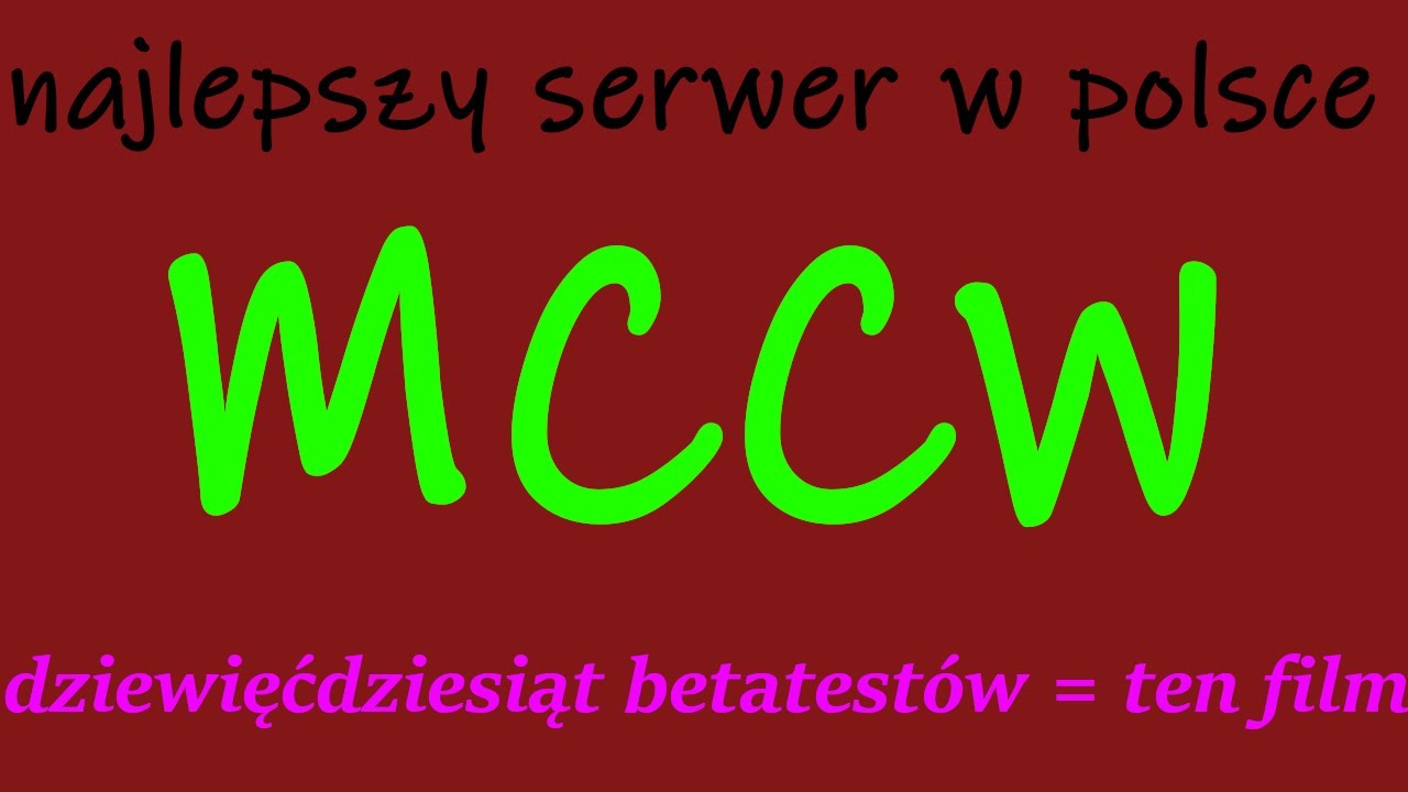 MCCW po 99 betatestach | mccw.pl | craftwars.pl - YouTube