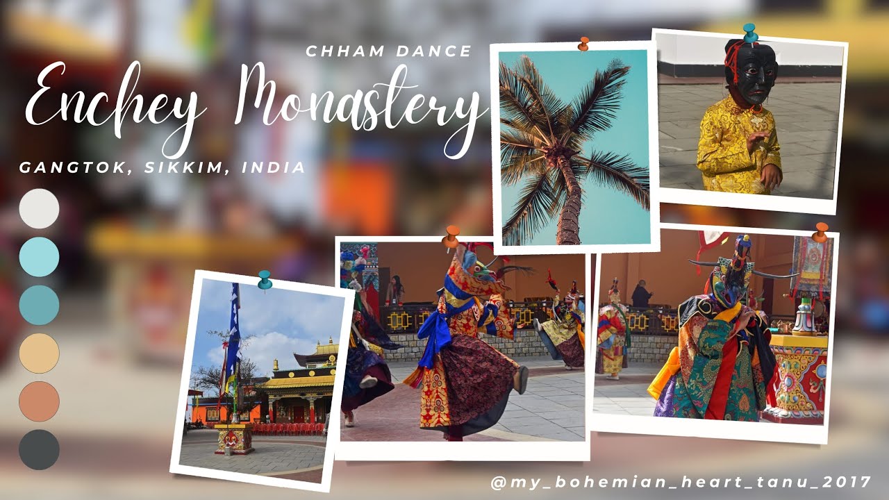 Chham Dance at Enchey Monastery during Loosong Festival, Gangtok, East ...