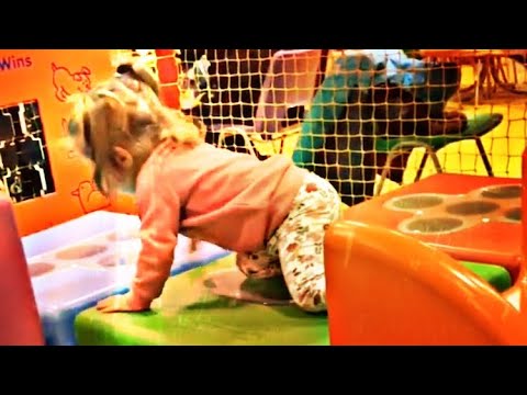 Baby Eva Play in Big Fun House - YouTube