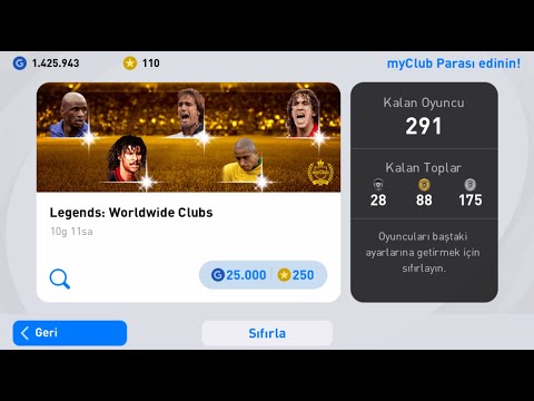 EFSANE BOX DRAW TOP AÇILIMI - eFootball PES 2021 MOBİLE