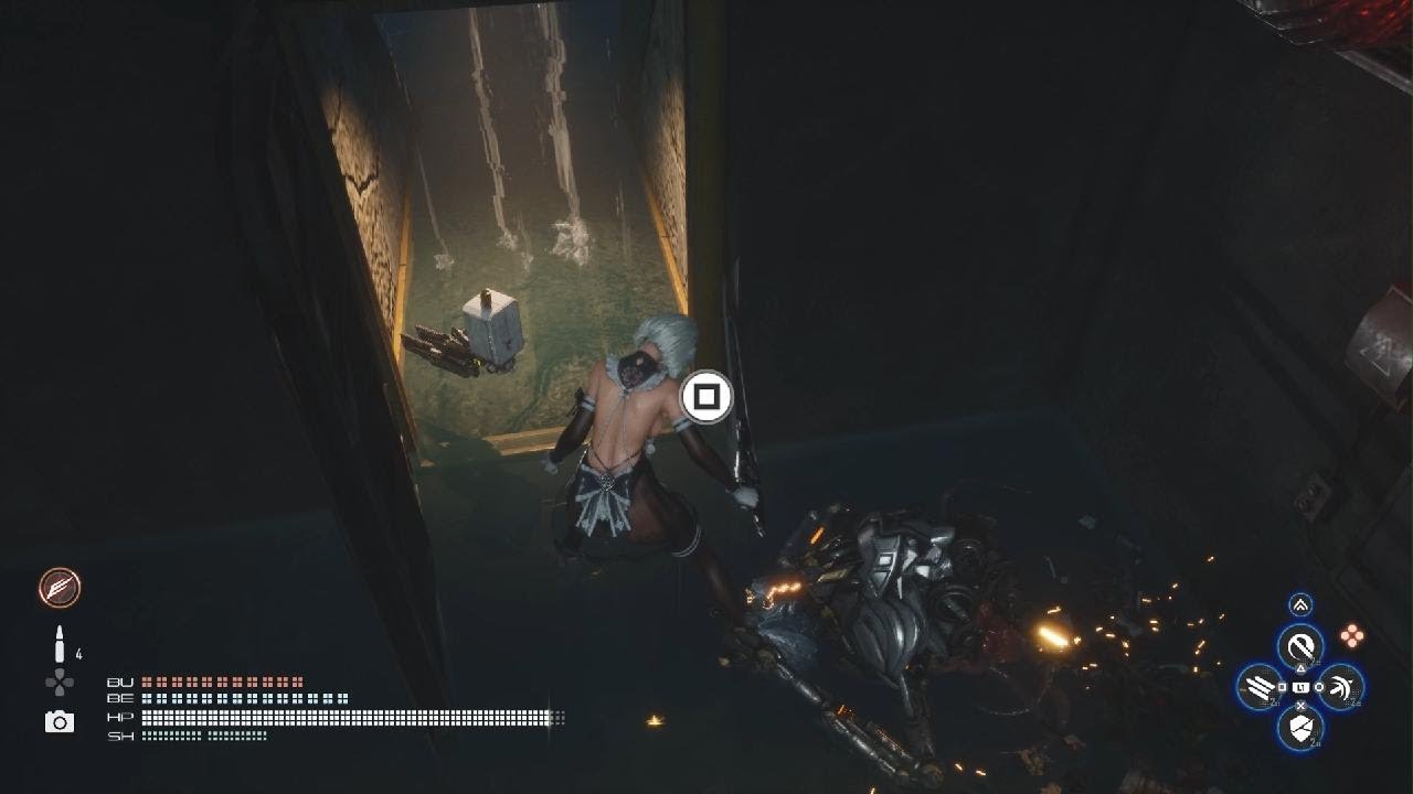 Stellar Blade x Nier Automata 2B ambushed by a broken droid - YouTube