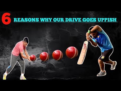 6 reasons why our front foot drives goes uppish | cricket science - YouTube