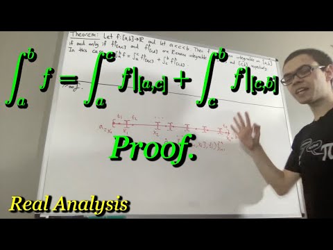Proof of the Additivity Theorem for Integration (ILIEKMATHPHYSICS ...