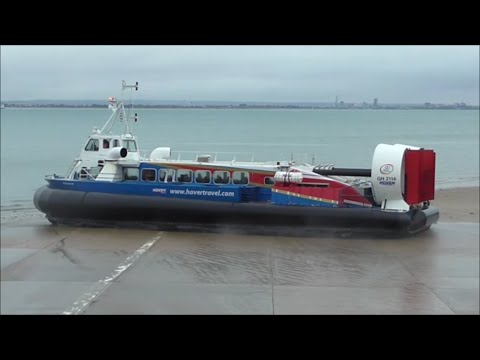 Isle Of Wight Hovercraft to Portsmouth Southsea - YouTube