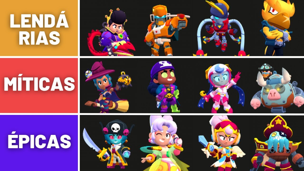 As Melhores Skins de cada Raridade do Brawl Stars (Melhores Custos ...