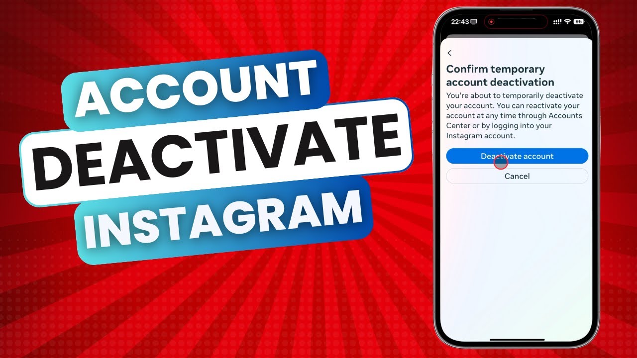 How Do I Deactivate My Instagram Account - YouTube