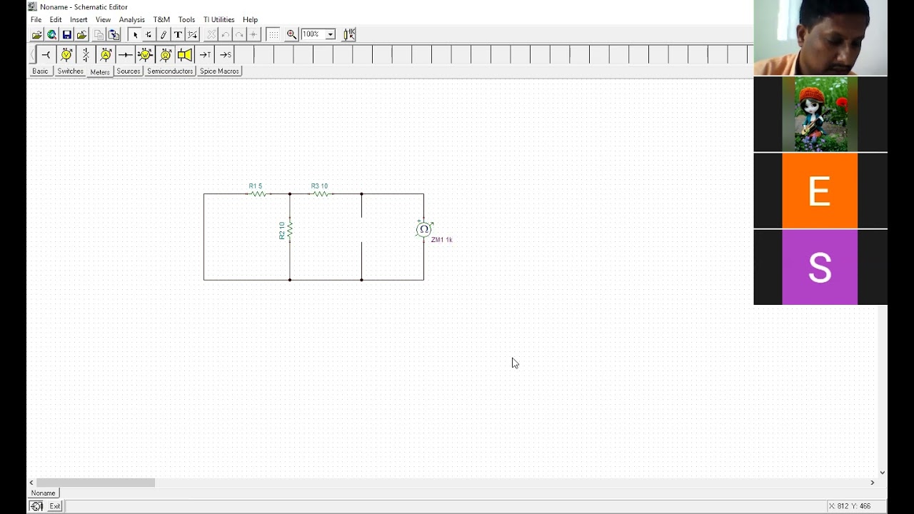 NTA_Expt. A02_Thevenins Theorem Simulation using TINA Software - YouTube