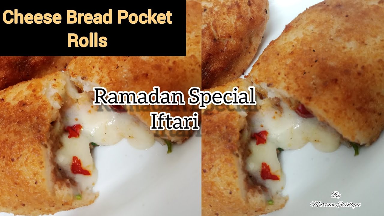 Cheese Bread Pocket Rolls | Ramzan Special | easy Bread Rolls recipe ...