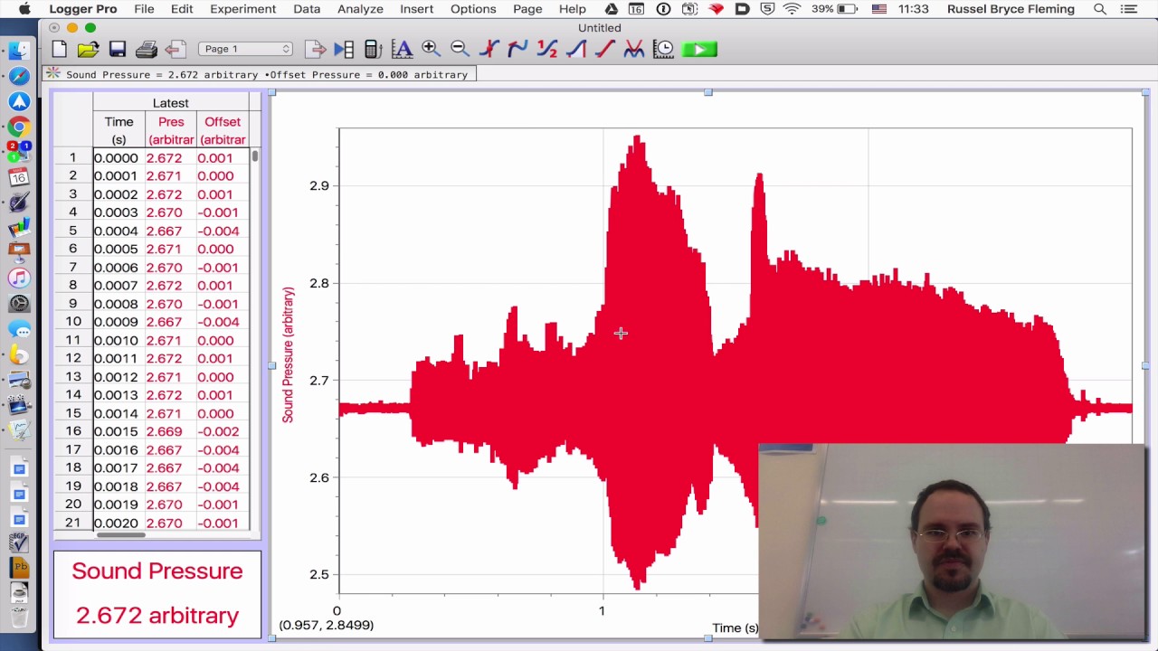 Measuring the Frequency of Sound with Logger Pro - YouTube