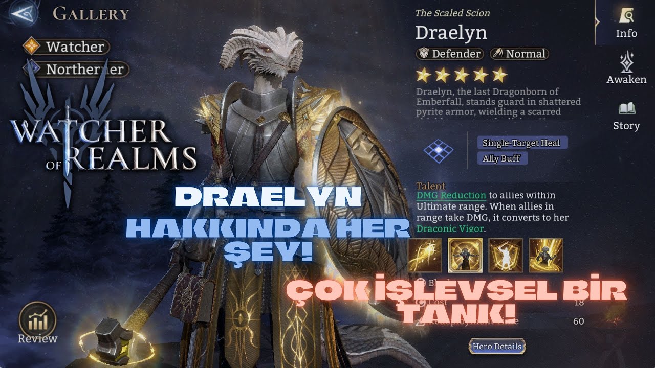 DRAELYN KARAKTER TANITIMI! | ÇOK İŞLEVSEL BİR TANK! A1'İ ÇOK İYİ ...